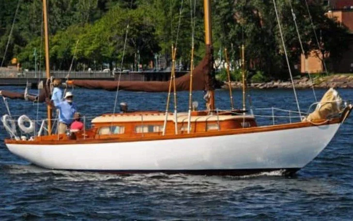 Ellida, a 1958, Ohlson 35 Yawl, 35’ is offered for sale by Brooklin ...