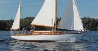 Ellida, a 1958, Ohlson 35 Yawl, 35’ is offered for sale by Brooklin ...