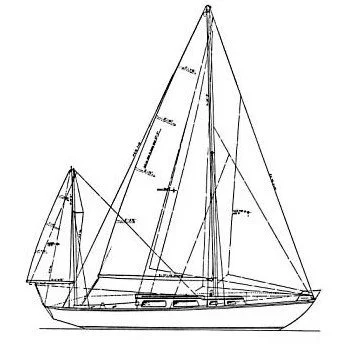 Ellida, a 1958, Ohlson 35 Yawl, 35’ is offered for sale by Brooklin ...
