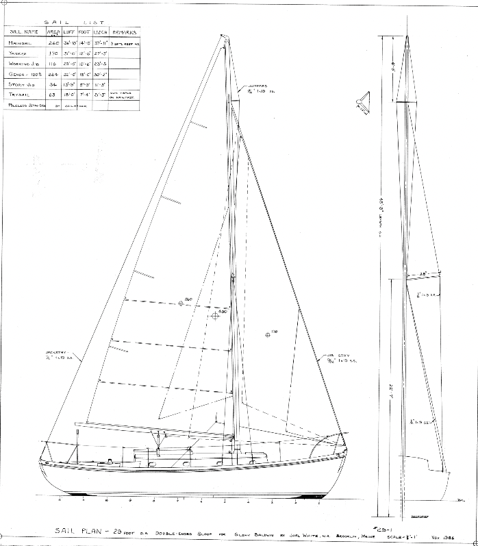 Sloop Sailboat Drawing