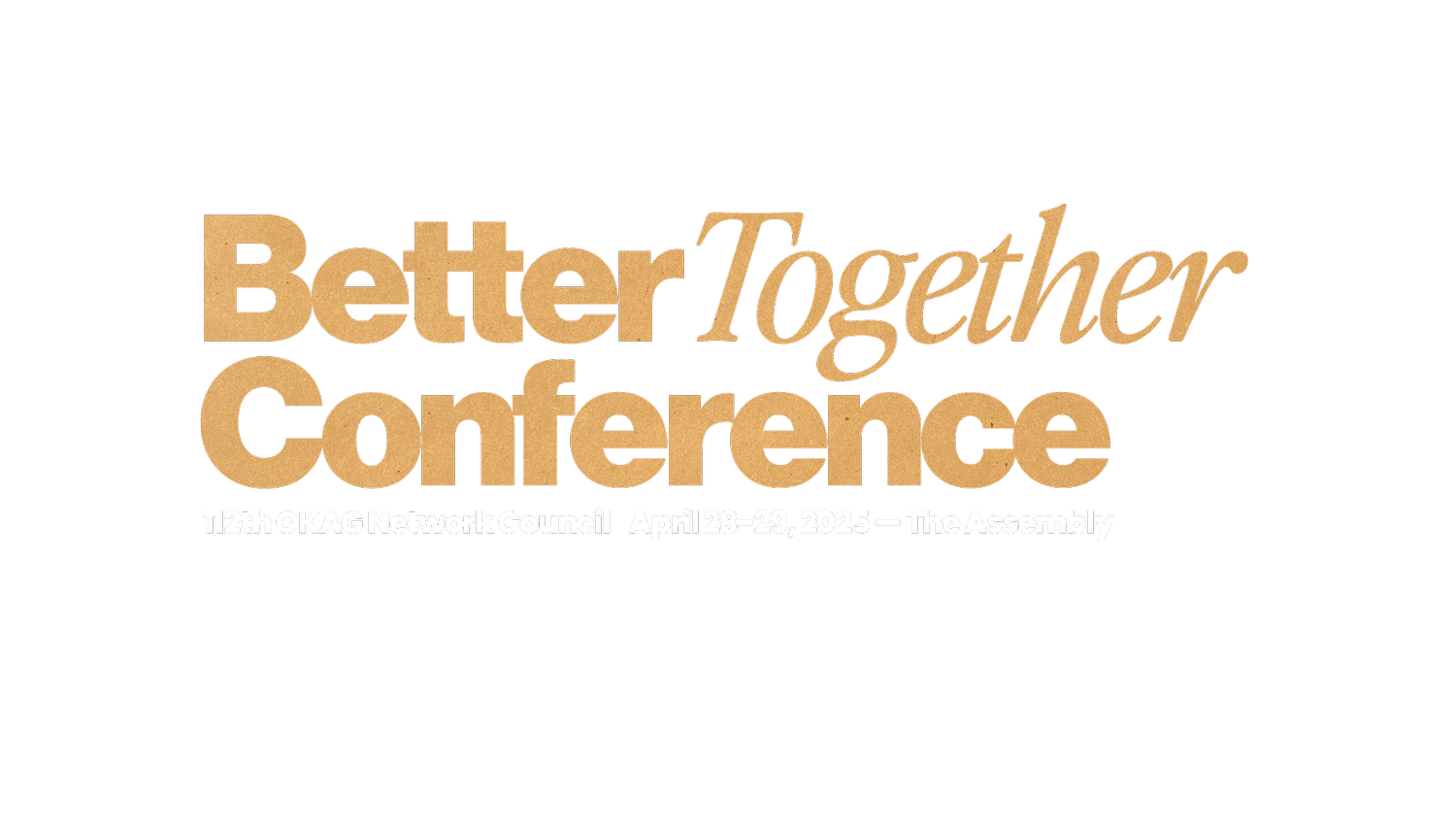 Better Together Conference — Oklahoma Assemblies of God