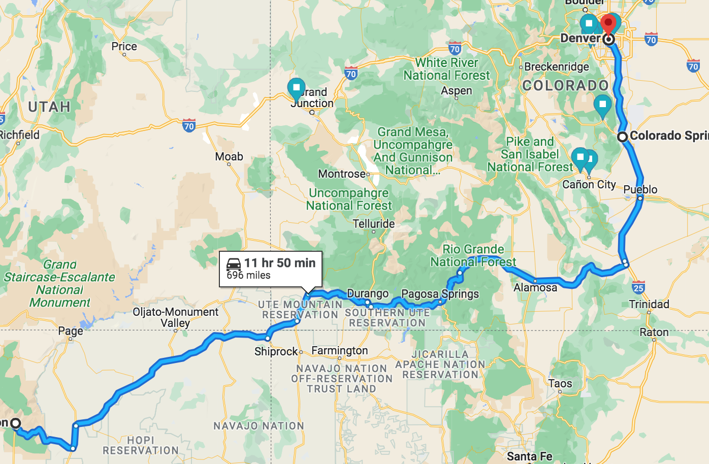 Epic Denver to Grand Canyon Road Trip Itinerary