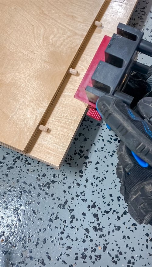 How to Use a Dowel Hole Jig — Breezing Through