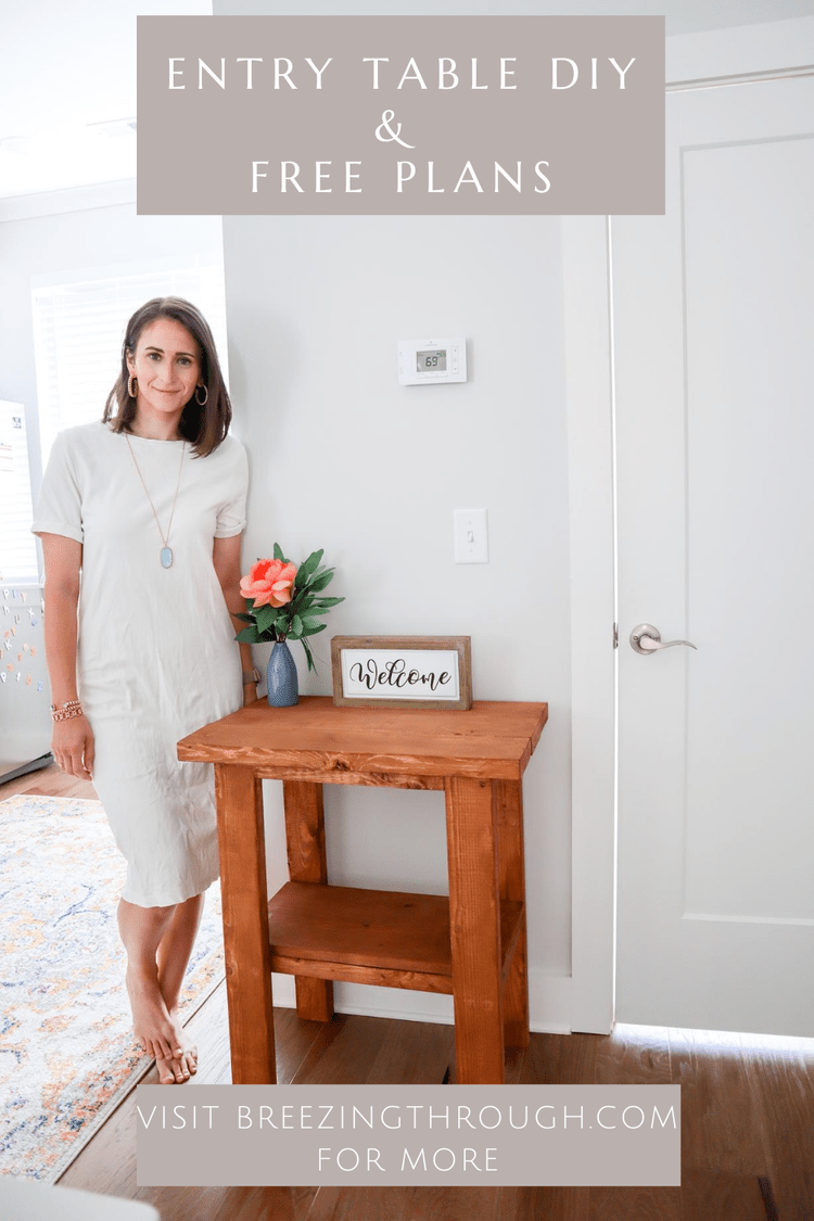 Entry Table DIY & Free Plans — Breezing Through