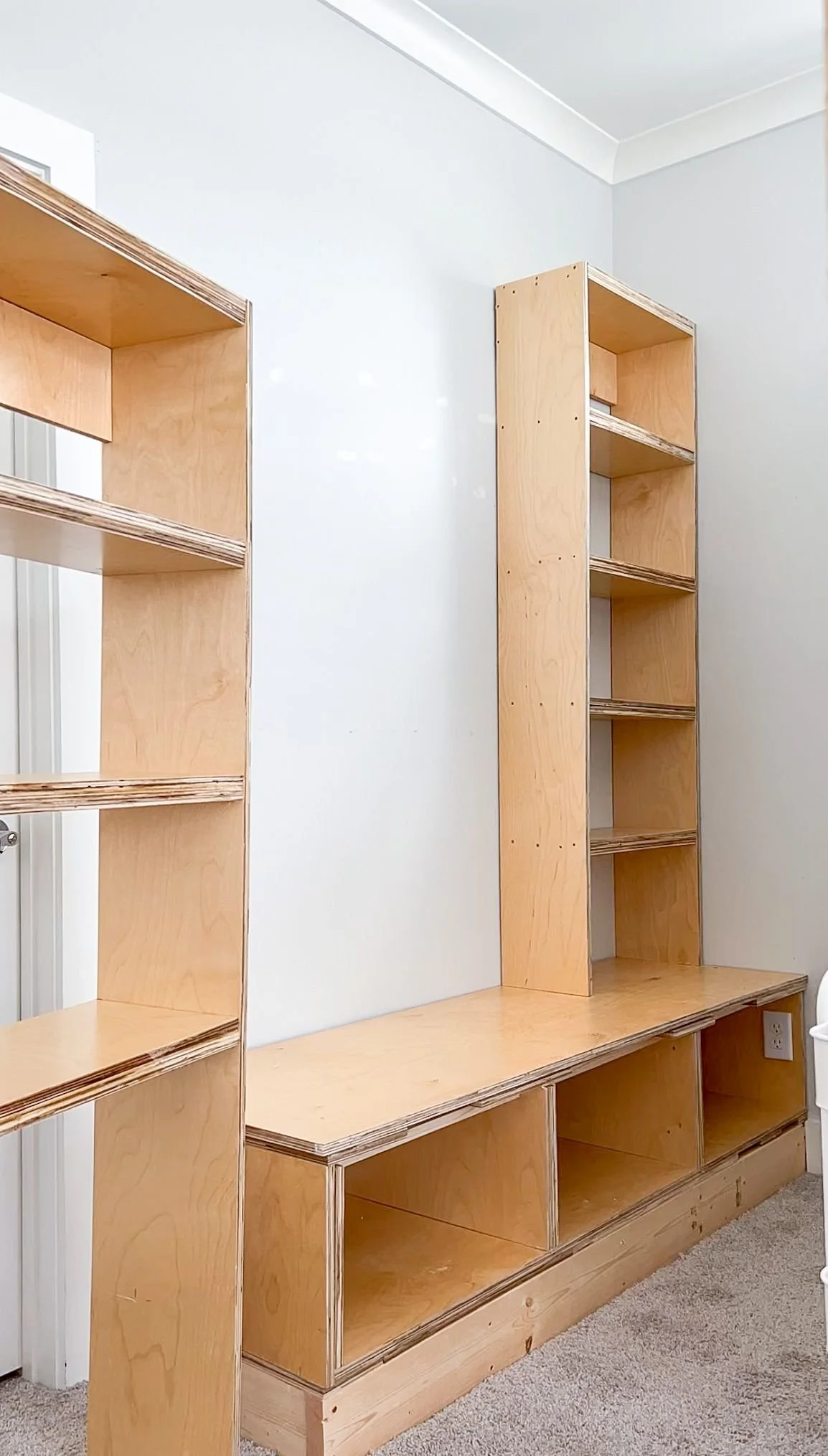 Built in Bookshelves with Bench + Download — Breezing Through
