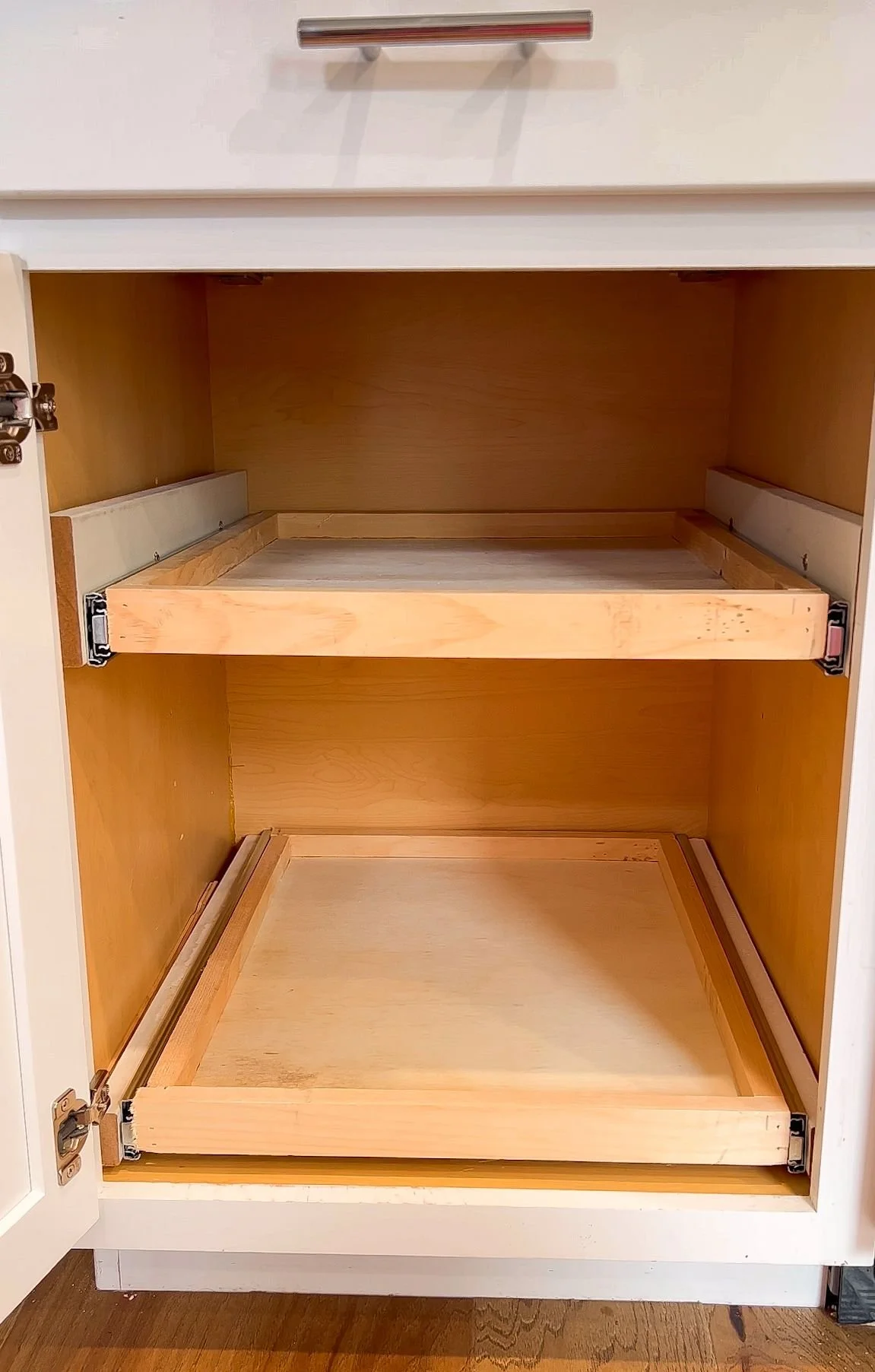 DIY Cabinet Pull Outs — Breezing Through