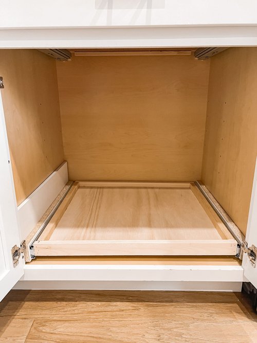 DIY Cabinet Pull Outs — Breezing Through