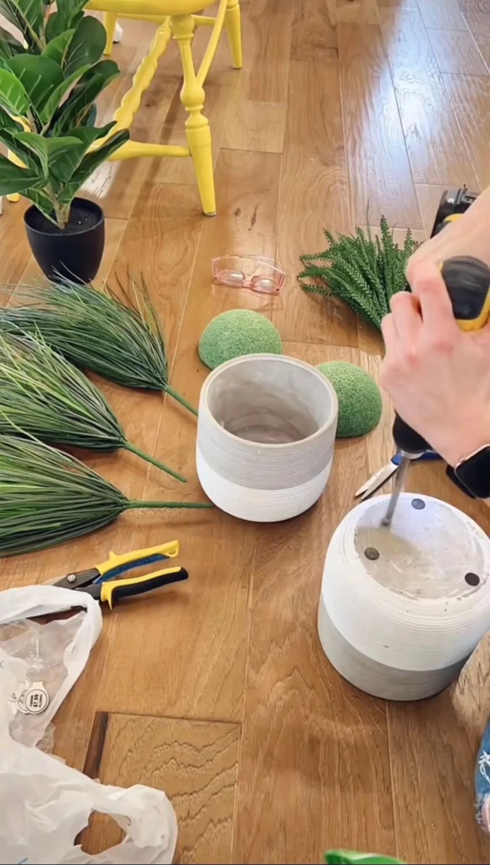 DIY Faux Potted Plants — Breezing Through