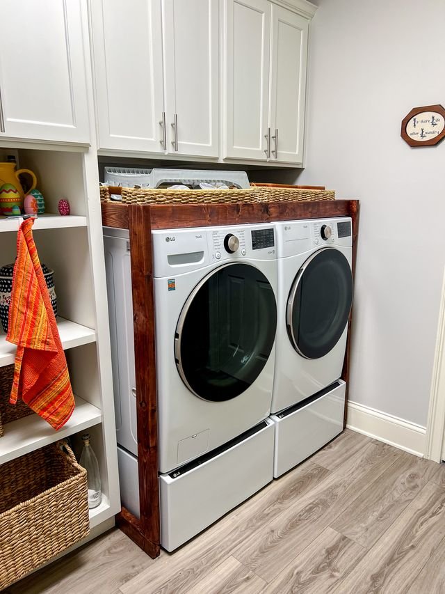 DIY Laundry Room Table — Breezing Through