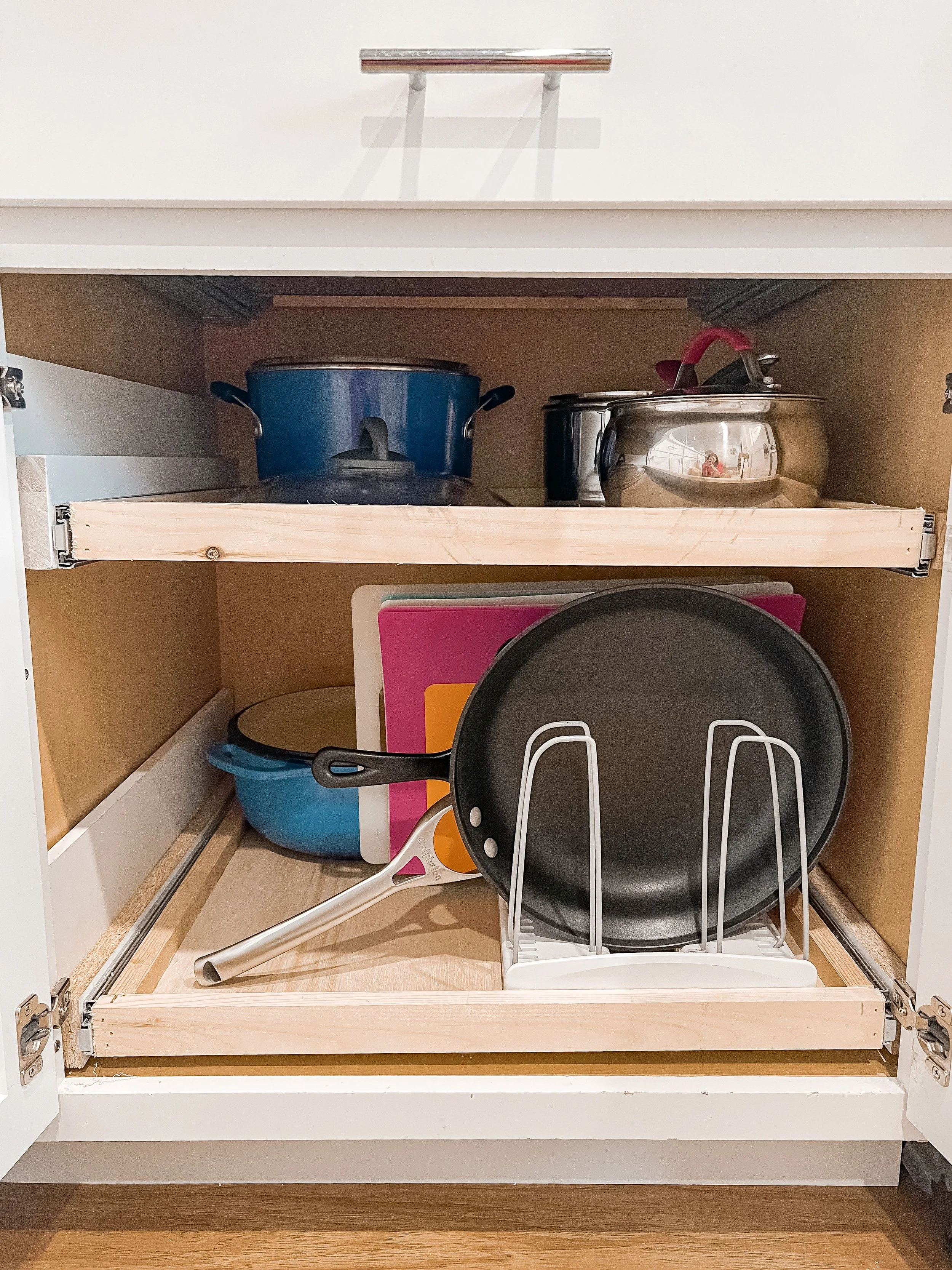 DIY Cabinet Pull Outs — Breezing Through