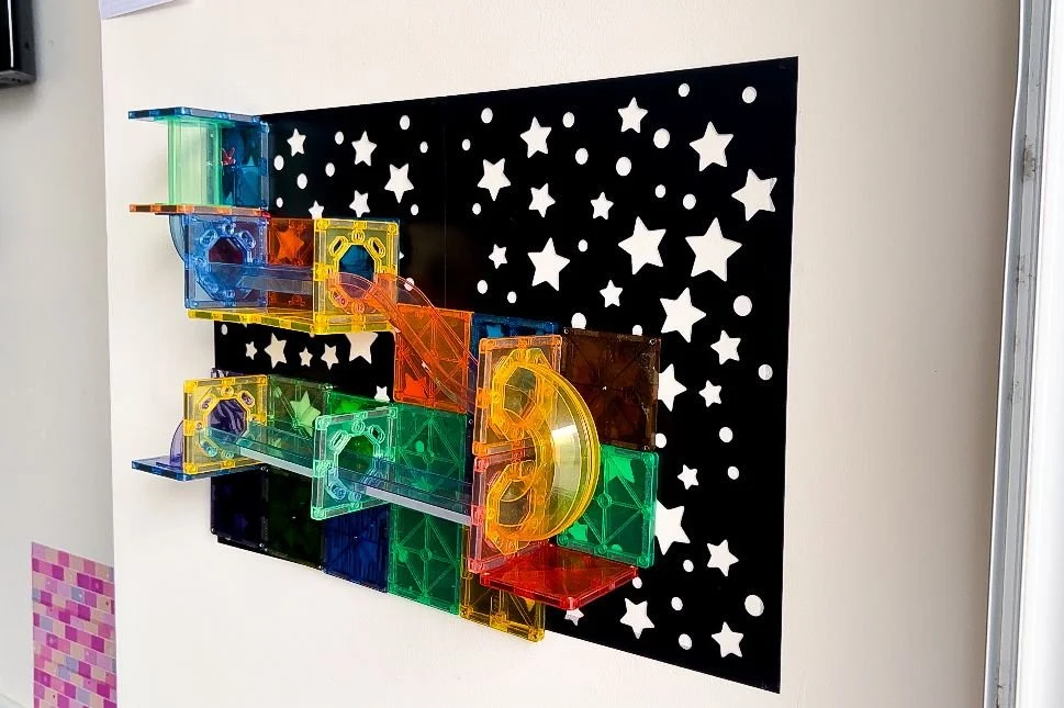 Creating a Magnetic Wall Space for Magnatiles — Breezing Through