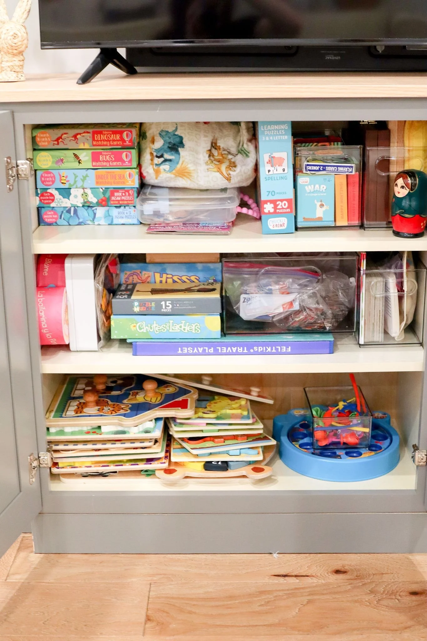 Organizing the Entertainment Center — Breezing Through