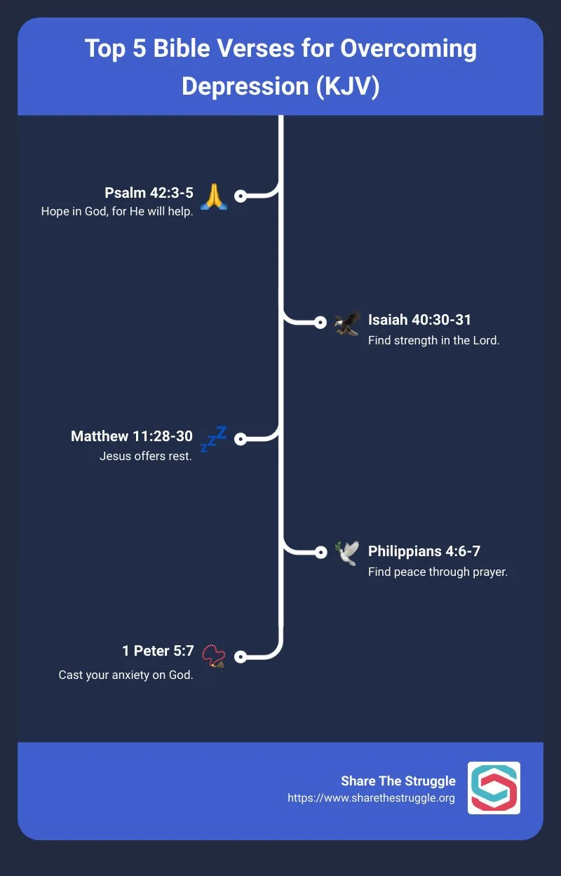 24 Bible Verses about Depression to Heal your Mind & Soul (KJV) — Share ...