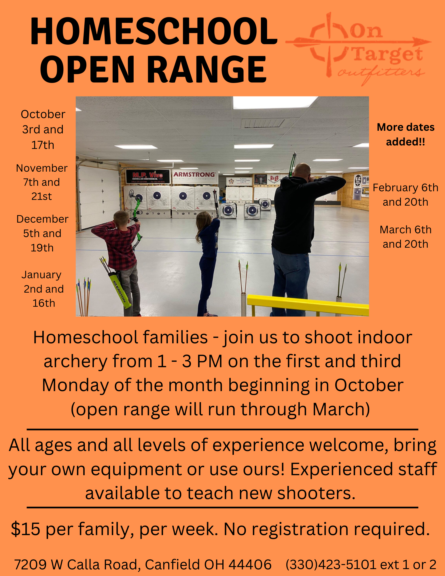 Canfield Upcoming Events — On Target Outfitters