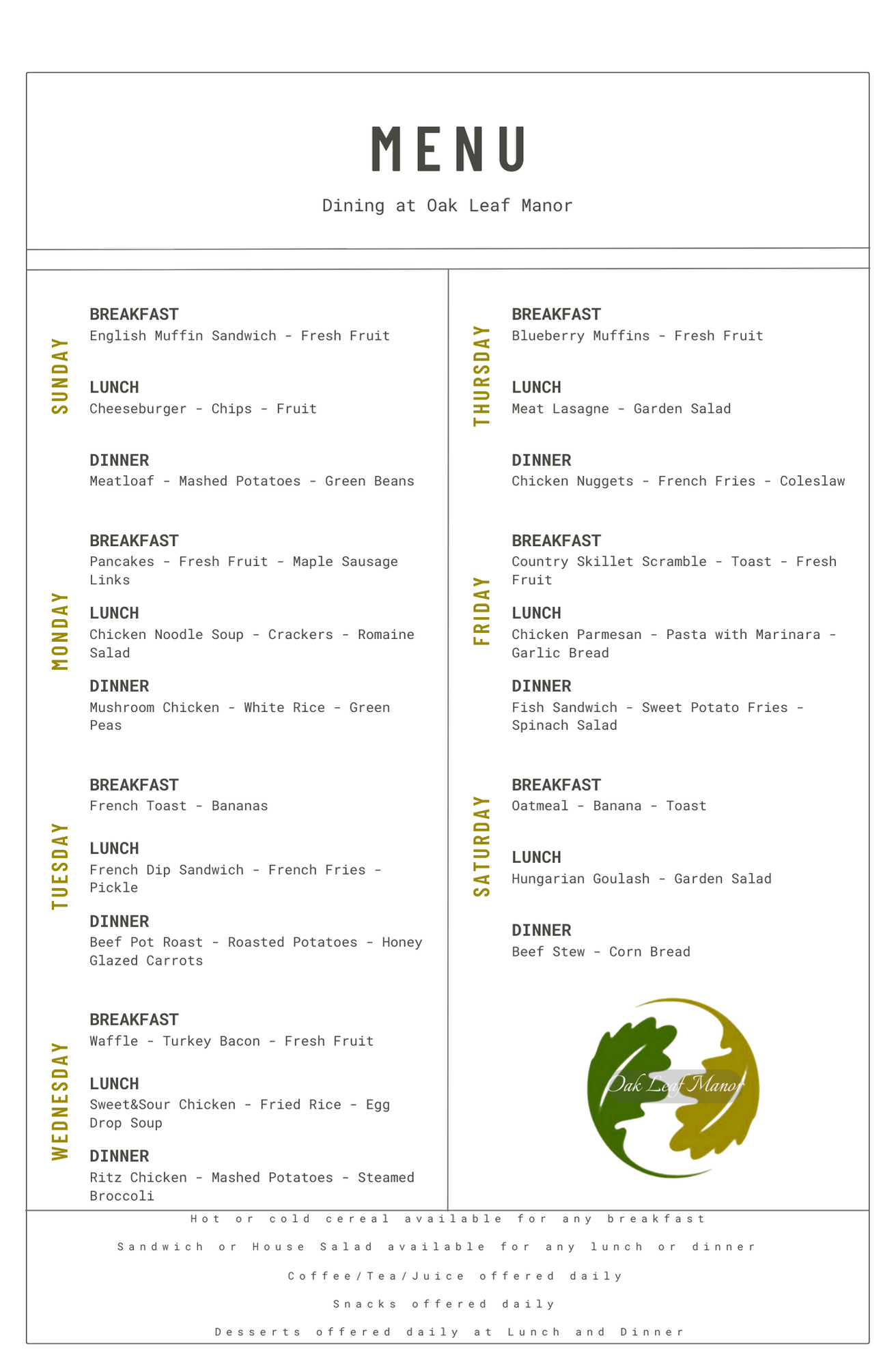 DINING — Oak Leaf Manor