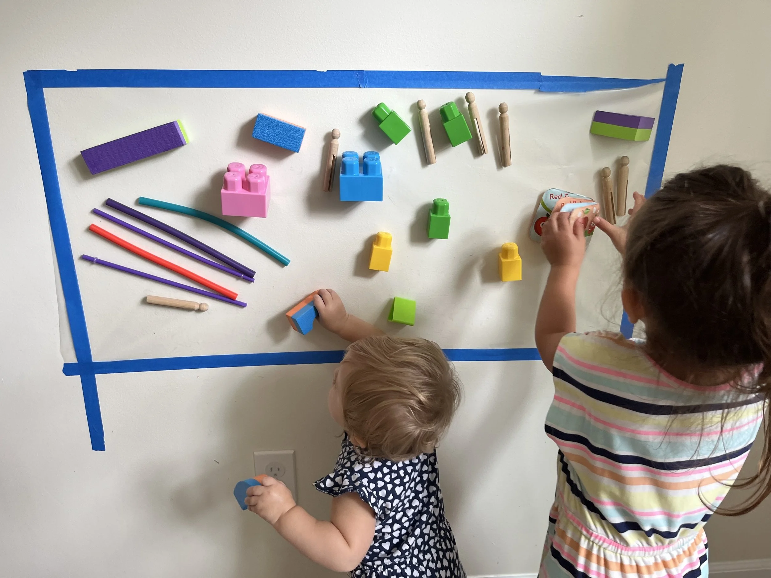 Toddler Sticky Wall — Filling Our Days