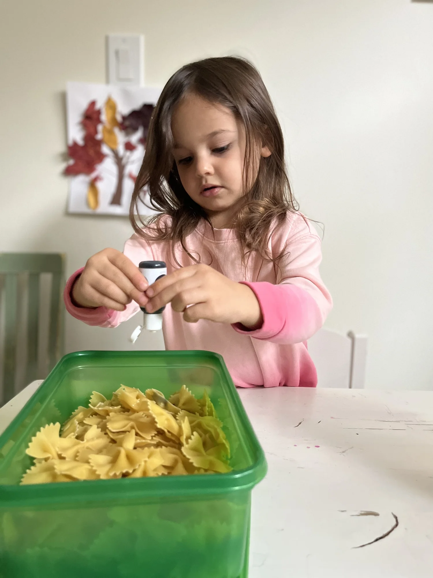 Dyed Pasta Bats Halloween Sensory Bin — Filling Our Days