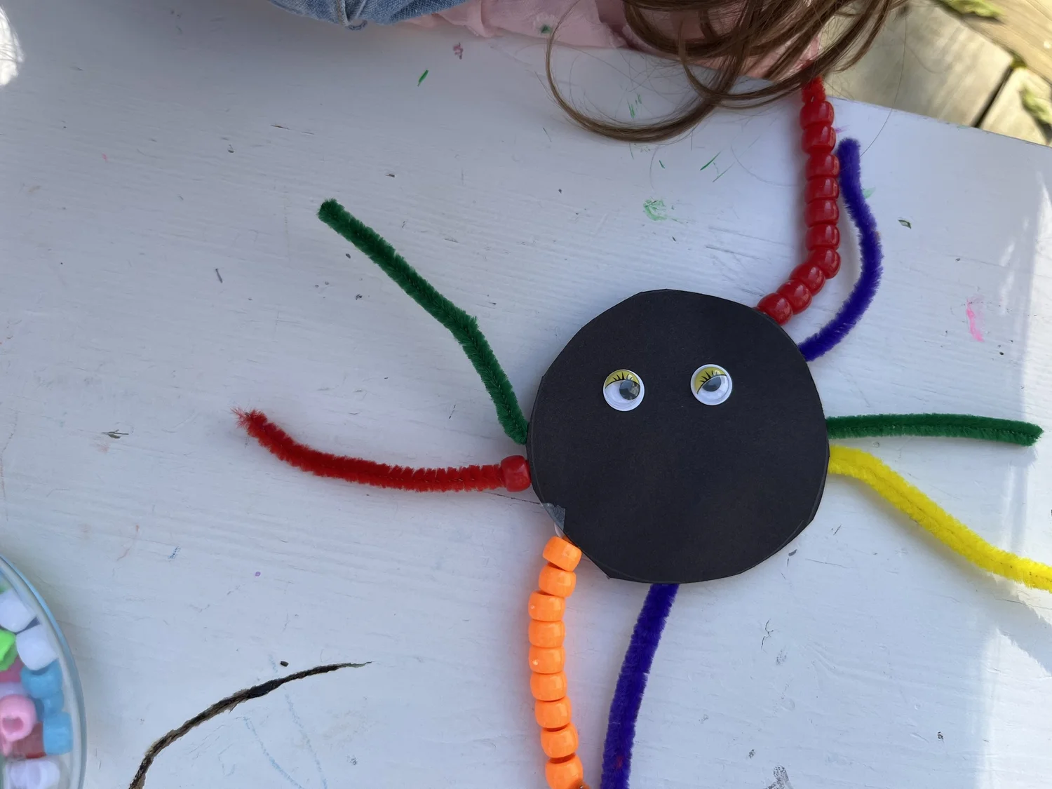 Make a Spider- Fine Motor Activity with Beads — Filling Our Days