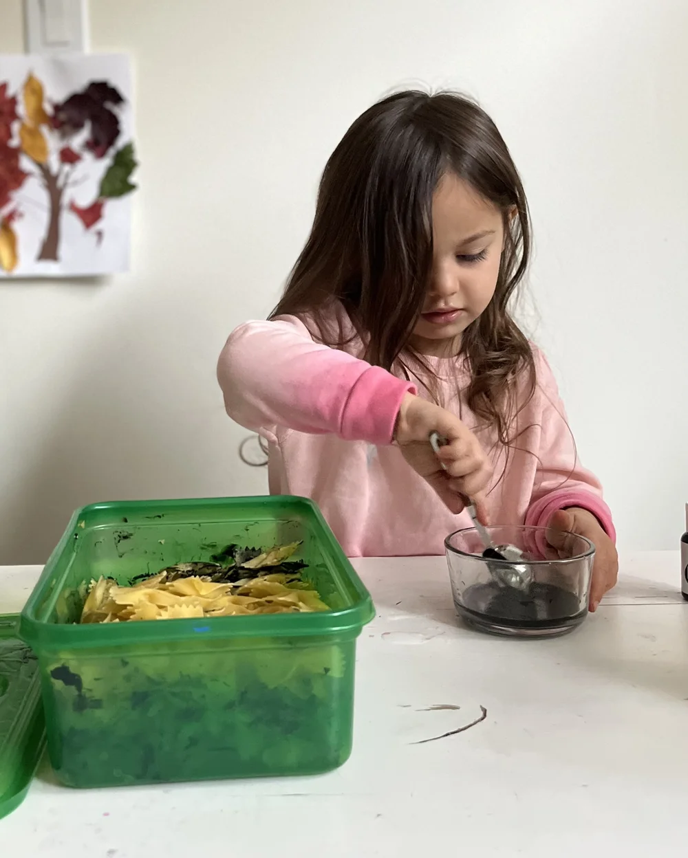 Dyed Pasta Bats Halloween Sensory Bin — Filling Our Days