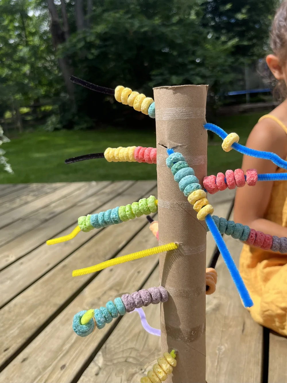 Cereal Threading with Pipe Cleaners — Filling Our Days