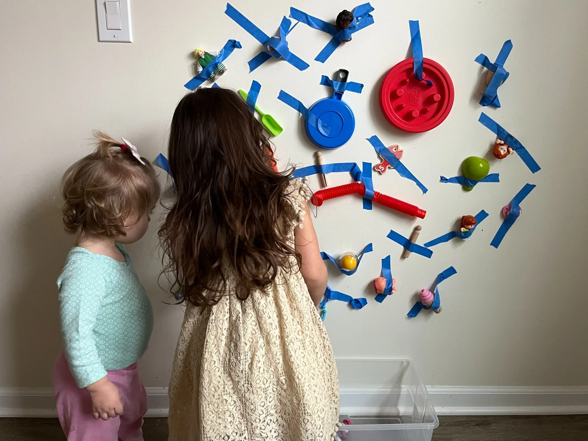 Toddler Toy Rescue Wall Activity — Filling Our Days