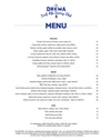 Menu — Ōrewa Surf Life Saving Club