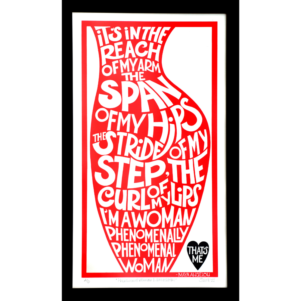 Maya Angelou Phenomenal Woman Poster