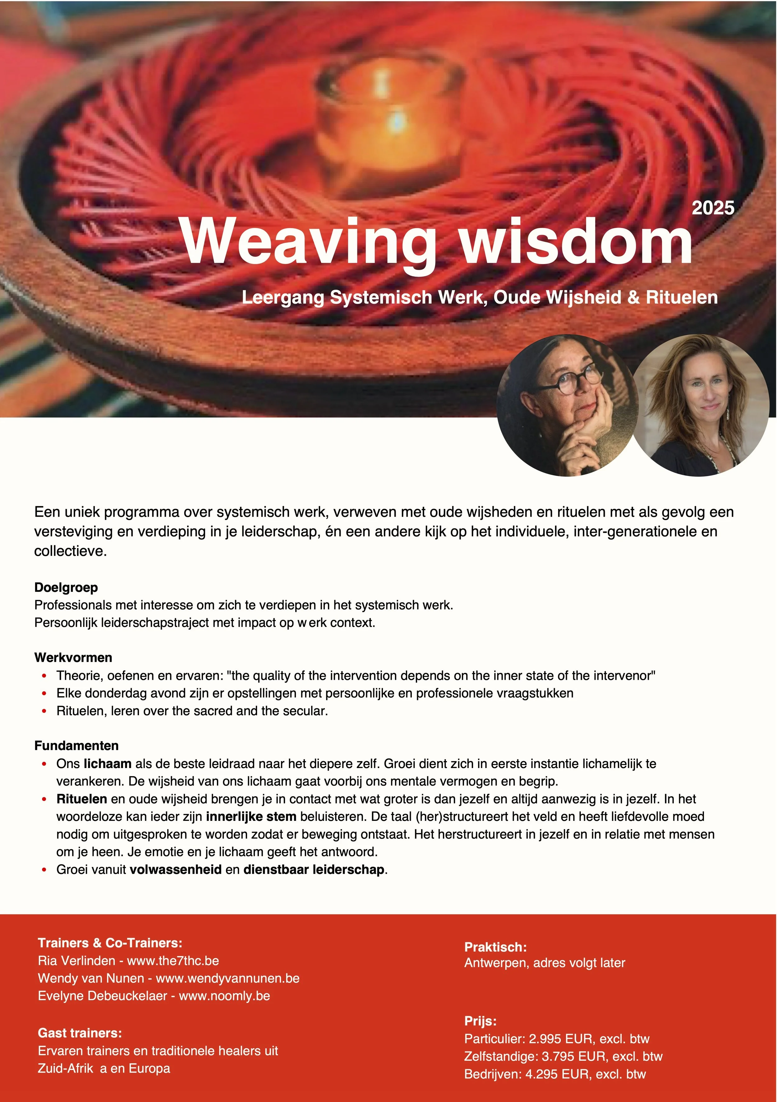 Leergang Systemisch werk ‘Weaving Wisdom’ — Ria Verlinden