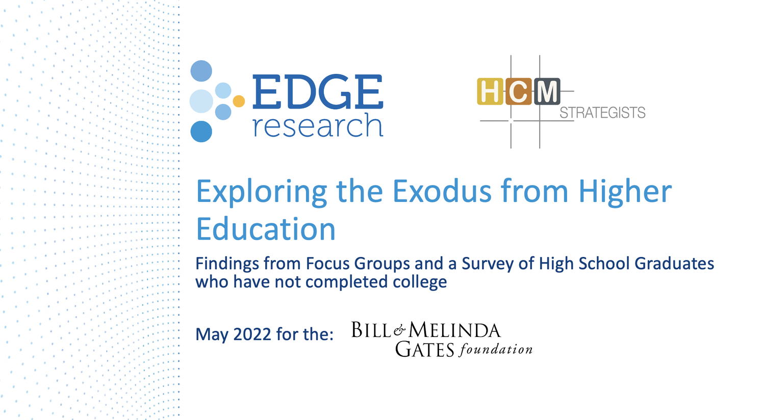 HCM + Edge Research: Exploring the Exodus from Higher Ed — HCM Strategists