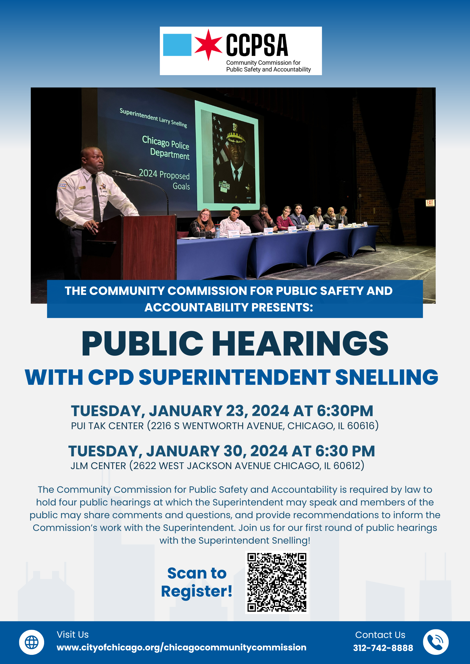 CCPSA Public Hearing with CPD Superintendent Larry Snelling — Community Renewal Society