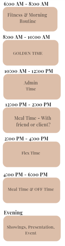 Successful Real Estate Agent Daily Schedule [Ultimate Guide] | Rev Real ...