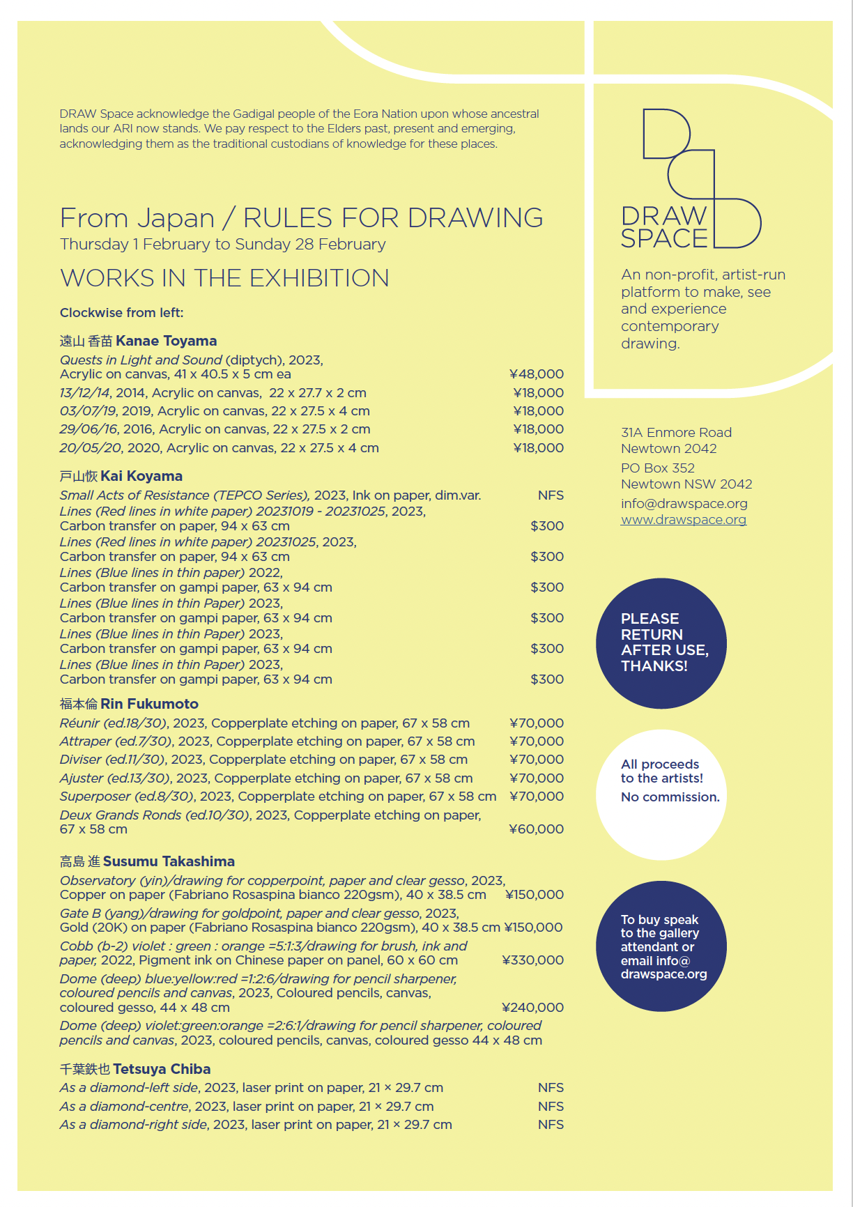 From Japan / RULES FOR DRAWING — DRAW Space