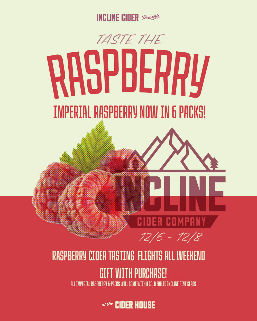 Incline Imperial Raspberry Release — Incline Cider Company & Taproom