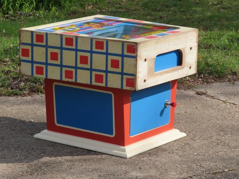 Repurposed Pinball Coffee and Side Tables — White & Red Works Custom ...