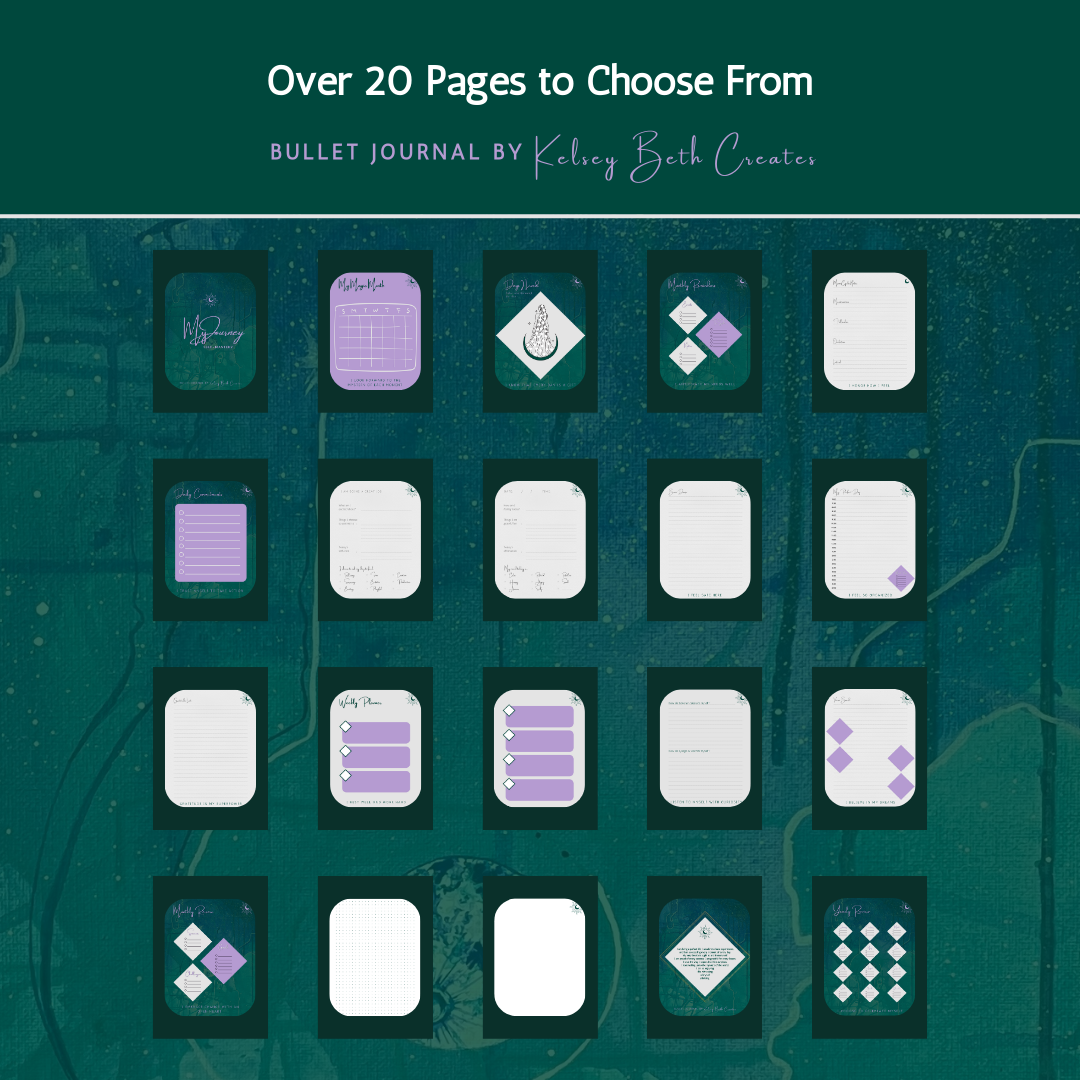 My Journey to Self-Mastery Bullet Journal and Affirmations Digital ...