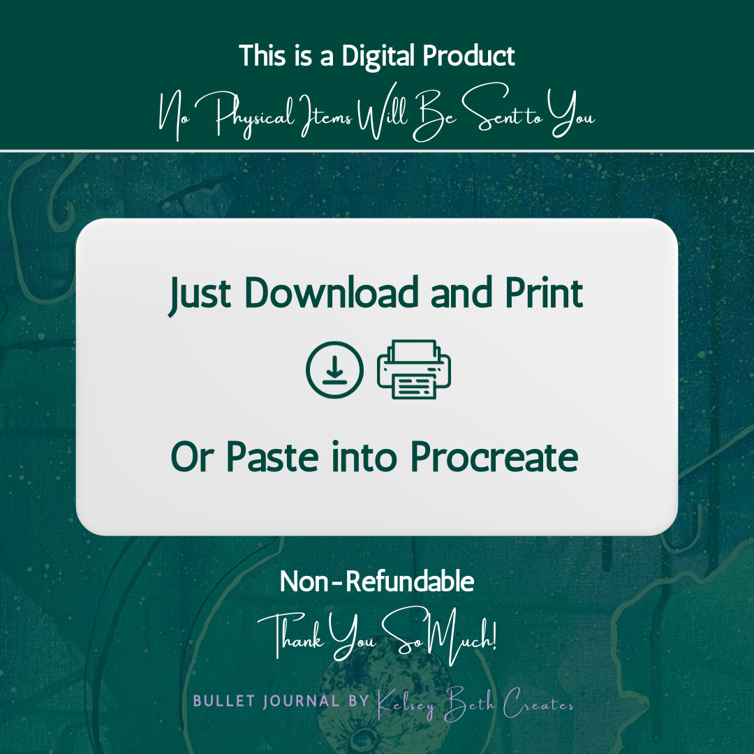 My Journey to Self-Mastery Bullet Journal and Affirmations Digital ...