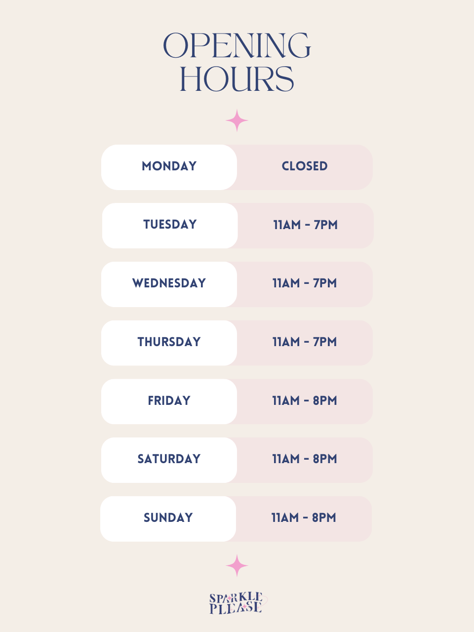 Directions to our Store — Sparkle Please