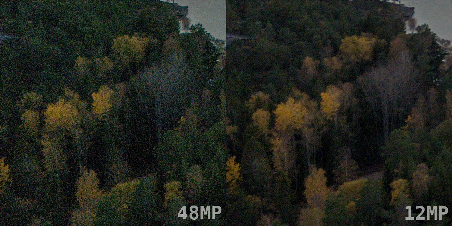 Dji Mini 3 pro 12MP and 48MP photo image quality comparison ...