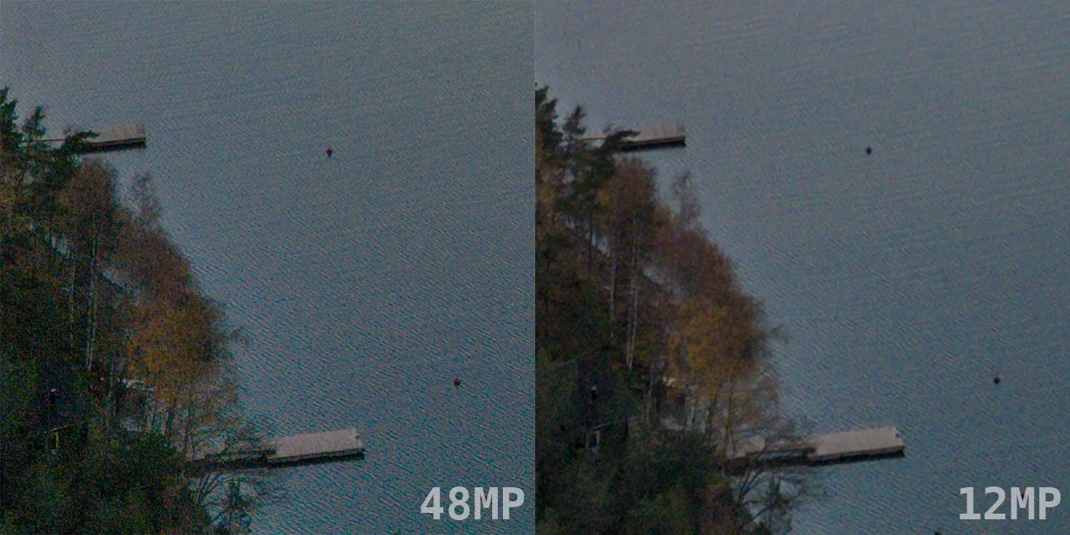 Dji Mini 3 pro 12MP and 48MP photo image quality comparison ...