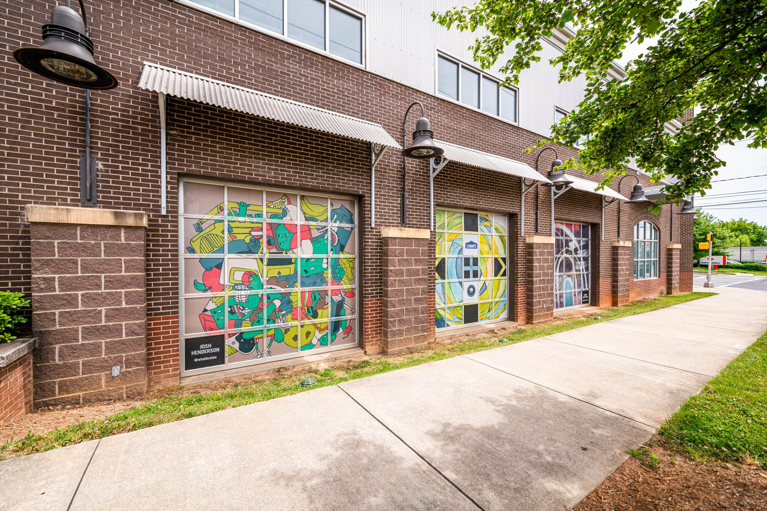Multiple Artists - Window Murals for Lowe’s South End (2021 - 2022 ...