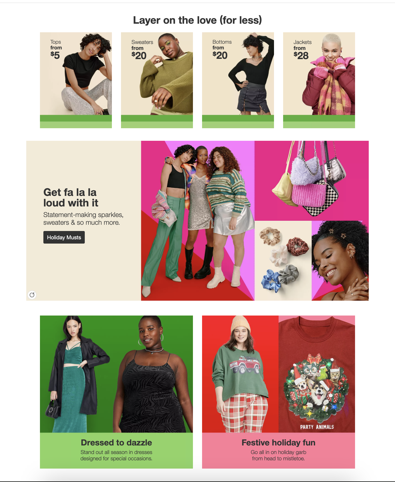 Target.com Creative work: Young Adult Holiday Campaign ...