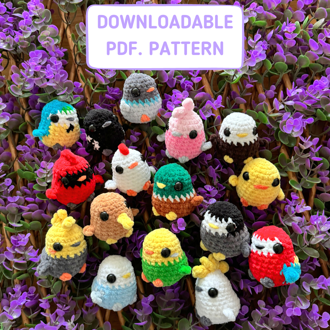 '16 in 1' Itty Bitty Birdies crochet pattern | No Sew by Crochet me ...