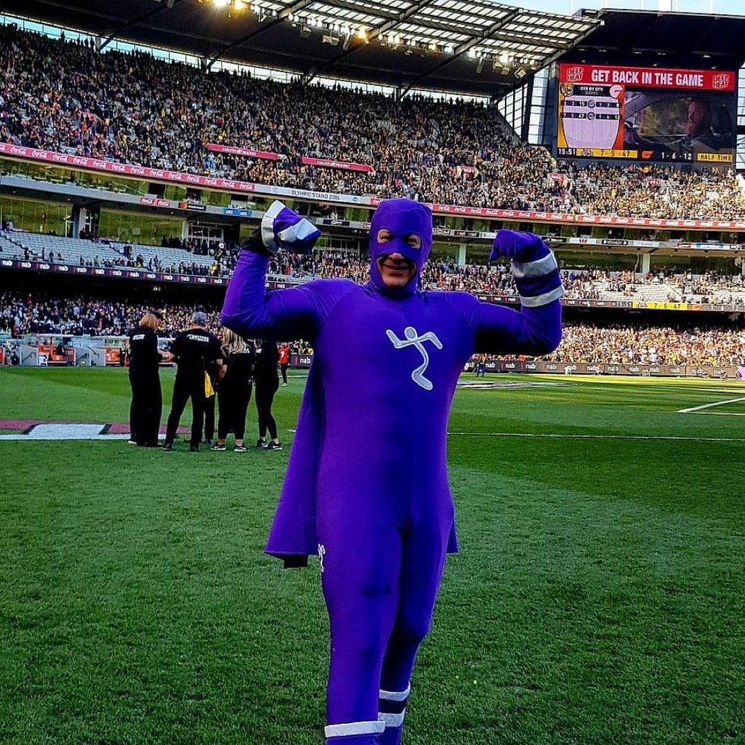 Anytime Fitness Running Man Costume