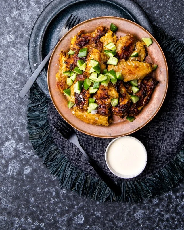 CHIPOTLE HOMMUS SATAY CHICKEN WINGS — Yumi's Real. Delicious.
