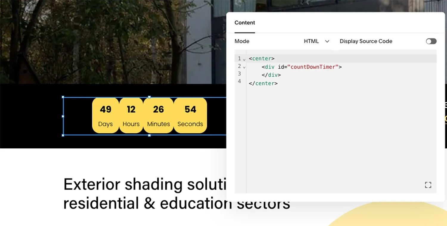 Add a Countdown Timer Squarespace | The Square Genius