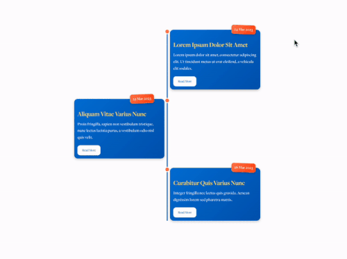 Easy Squarespace Vertical Timeline | The Square Genius