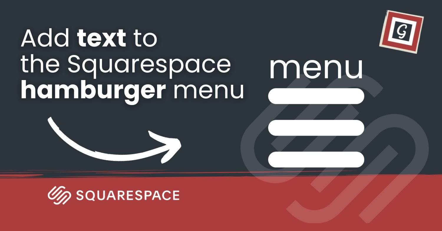 How to add text to the Squarespace hamburger menu | The Square Genius