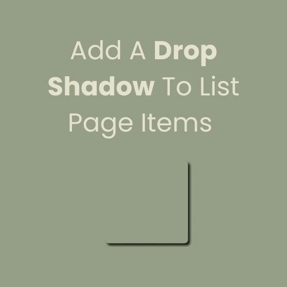 Add a drop shadow to list page items in squarespace 7.1 | The Square Genius