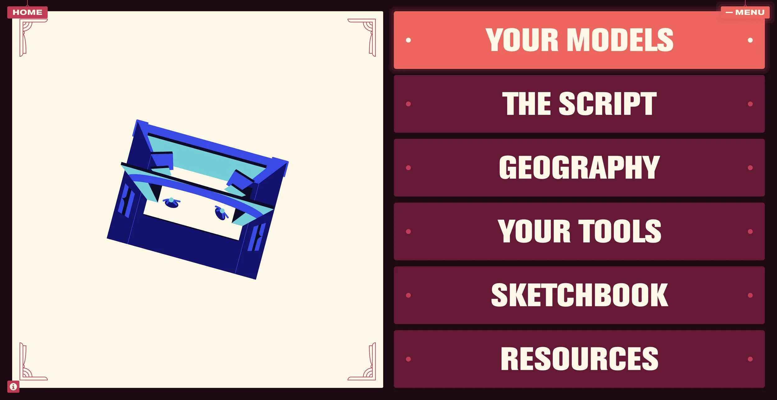 The Old Vic Theatre Model Box — Ben O'Brien Illustration