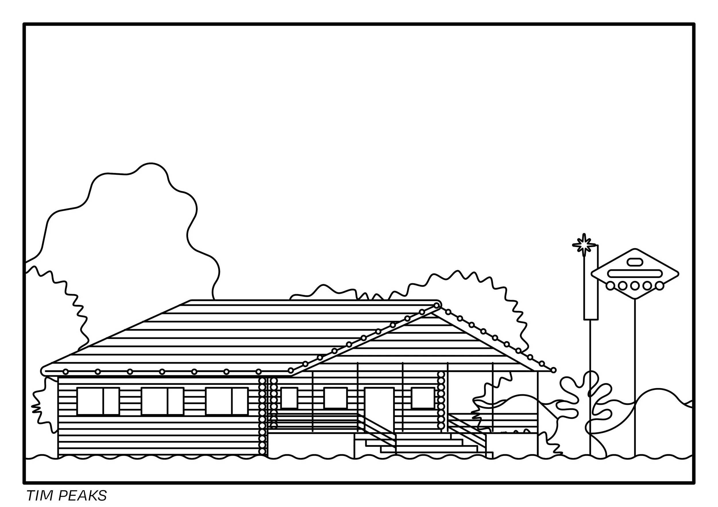 The Tim Peaks Colouring-In Book | Discover, Color, Create Today — Ben O ...